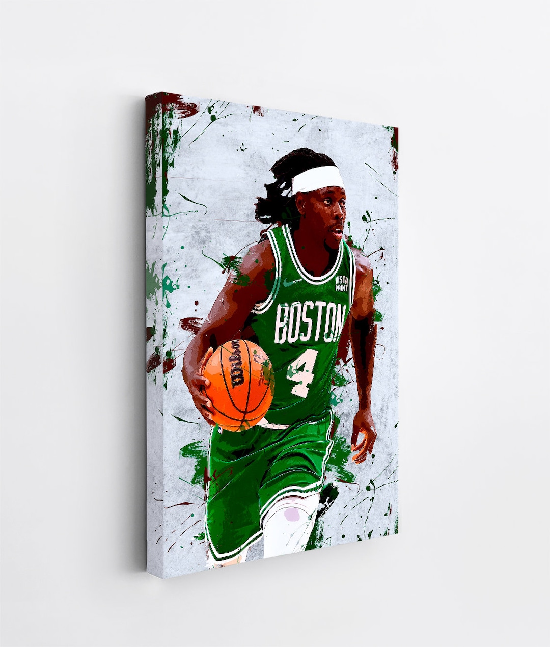 999 Jrue Holiday Wall Art Boston Celtics Framed Canvas Poster ...