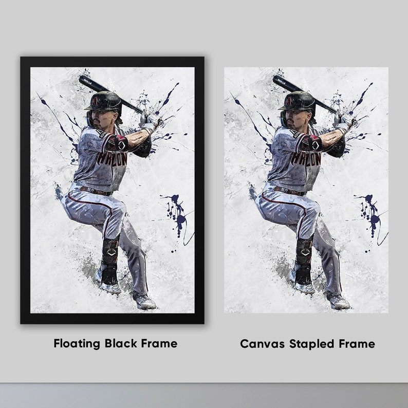 Corbin Carroll Poster Arizona Diamondbacks Framed Canvas Print Baseball ...