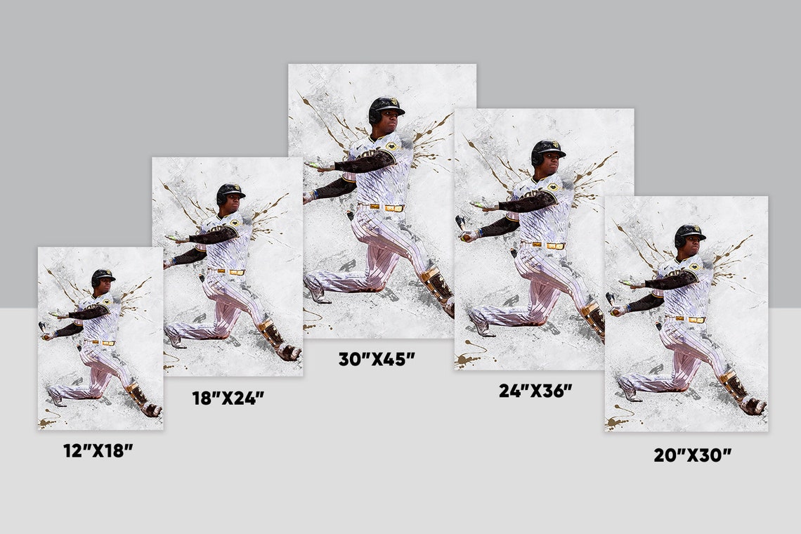 Manny Machado Poster, San Diego Padres Framed Canvas Print, Baseball ...