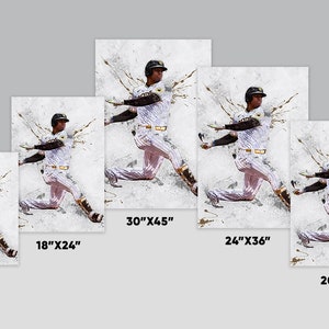 Manny Machado Poster, San Diego Padres Framed Canvas Print, Baseball ...