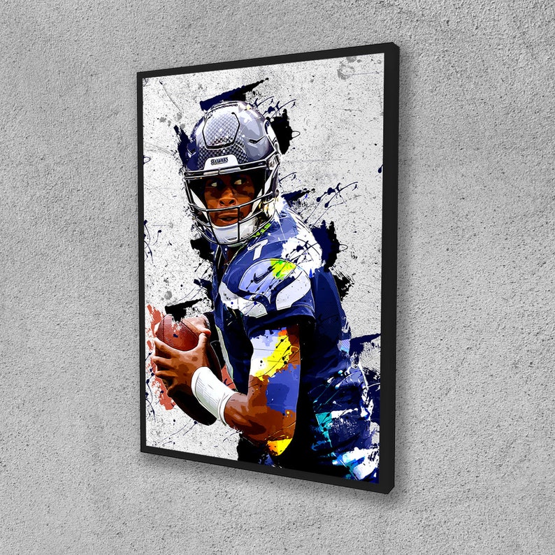 999 Geno Smith Poster Seattle Seahawks Framed Canvas Print Football ...