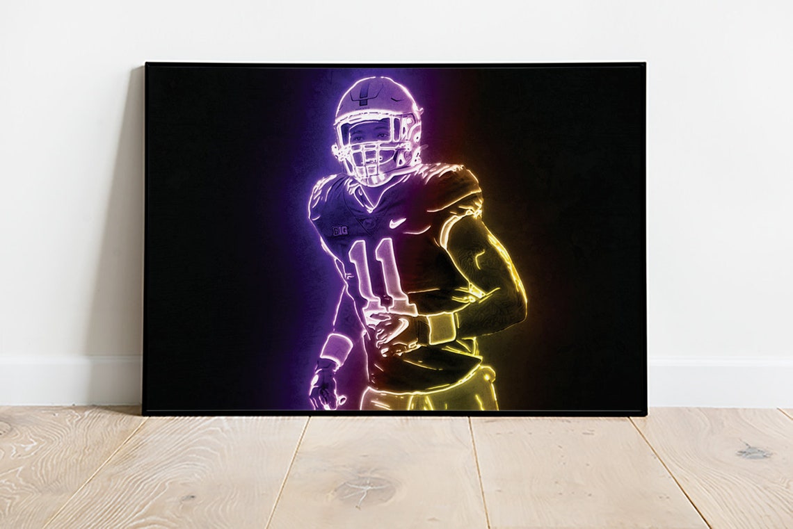 Micah Parsons Poster Dallas Cowboys Framed Canvas Print Basketball Wall ...