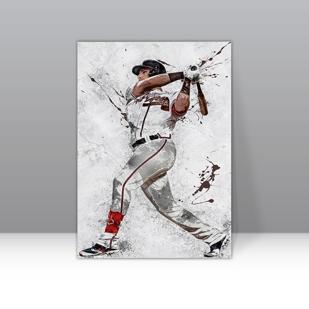 Austin Riley Poster Atlanta Braves Wall Art Print Baseball Framed ...
