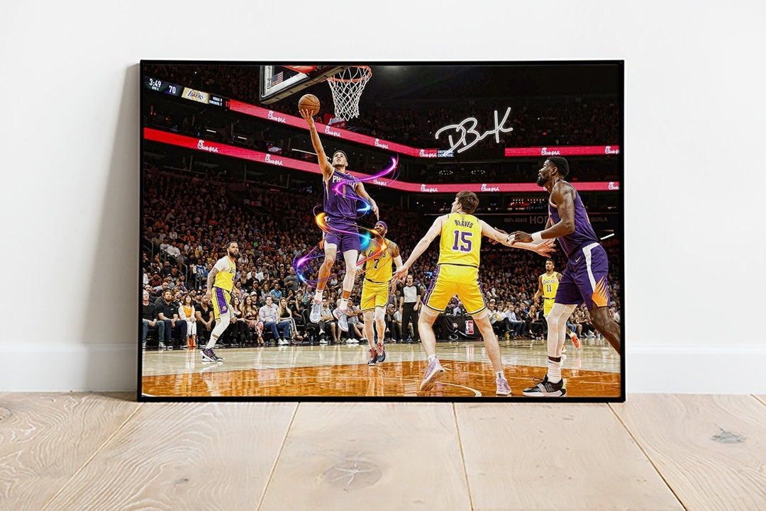 Devin Booker Poster Phoenix Suns Framed Canvas Poster Basketball Wall ...