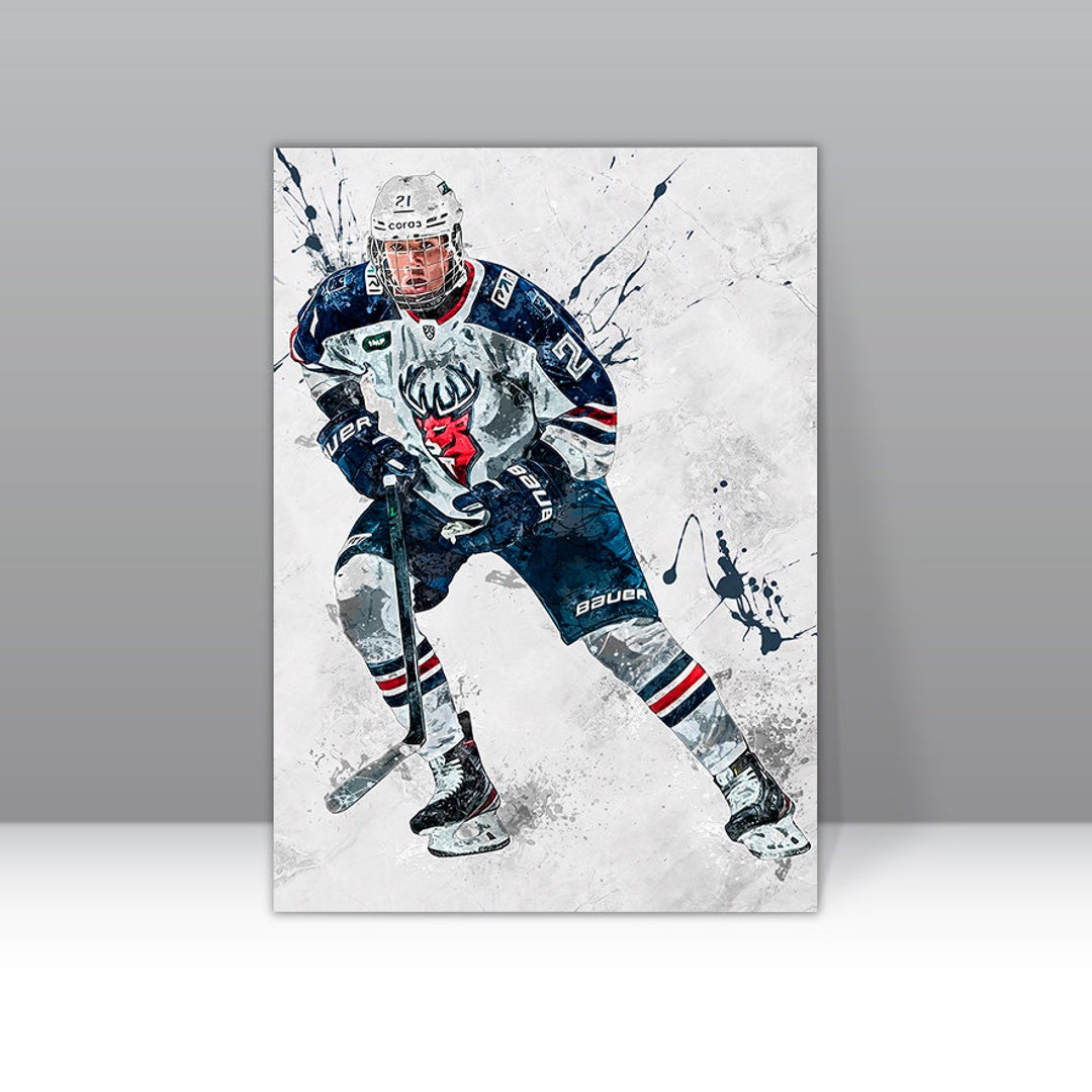 Anton Silayev Poster New Jersey Devils Hockey Framed Canvas Print NHL ...