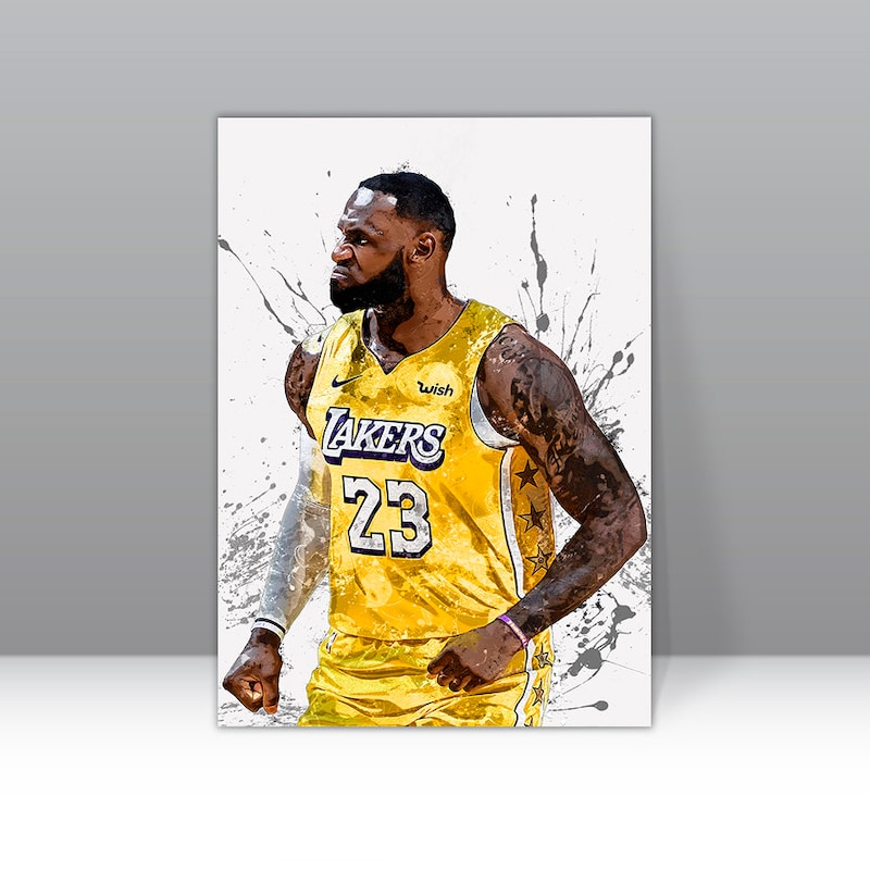 Lebron James Canvas - Etsy