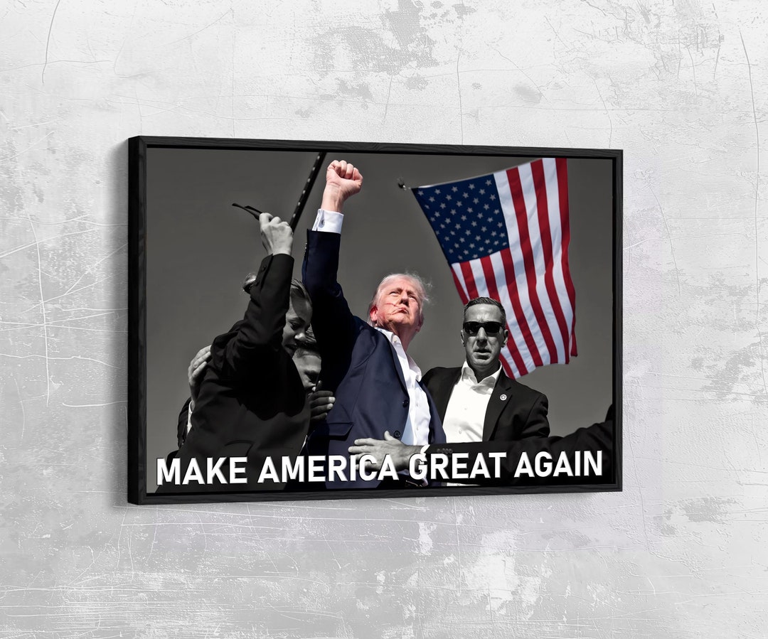Trump President Poster Make America Great Again Donald Trump Framed ...