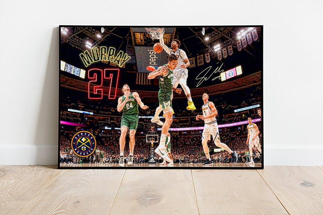 Jamal Murray Wall Art Denver Nuggets Framed Canvas Poster Basketball ...