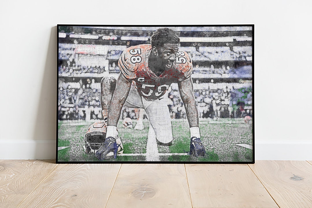 Roquan Smith Poster Baltimore Ravens Framed Canvas Print Football Wall ...