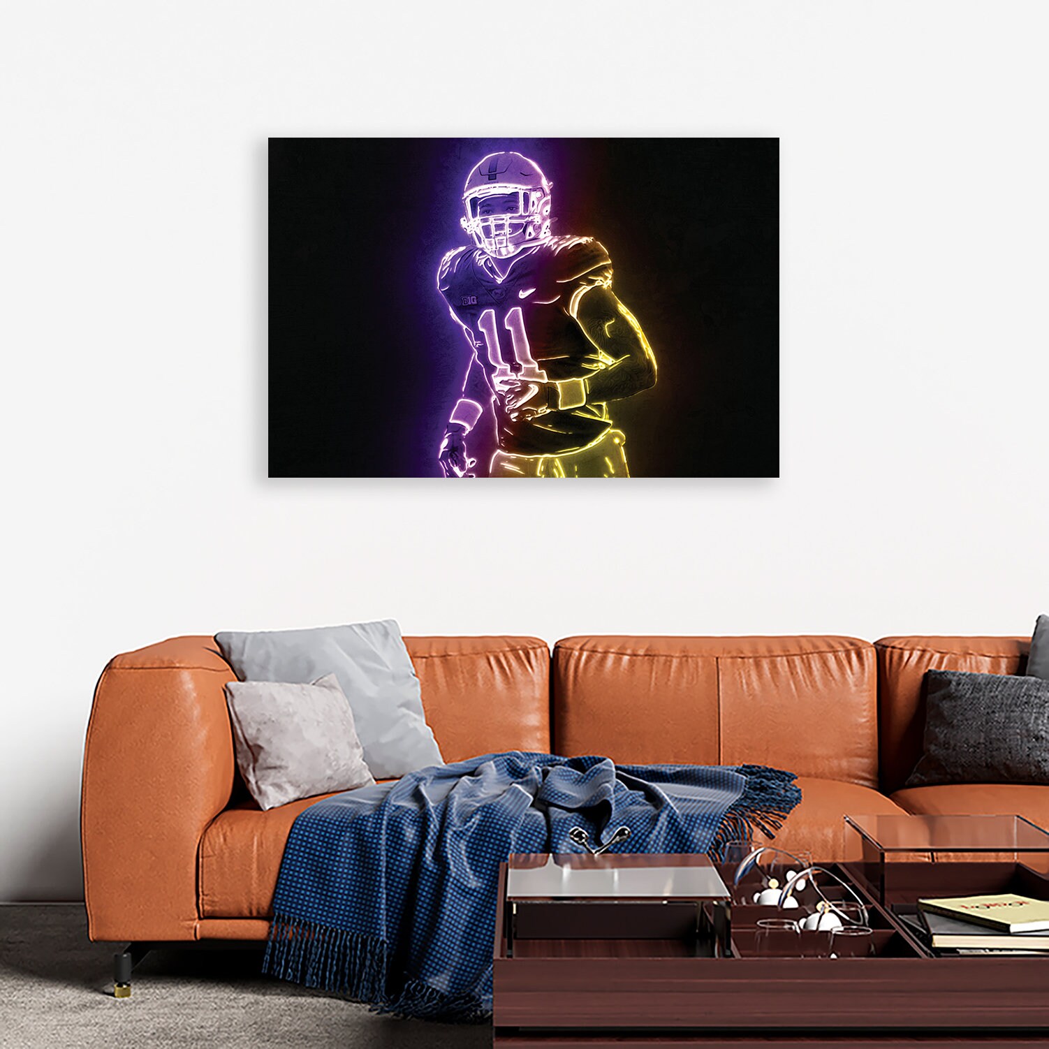Micah Parsons Poster Dallas Cowboys Framed Canvas Print Basketball Wall ...