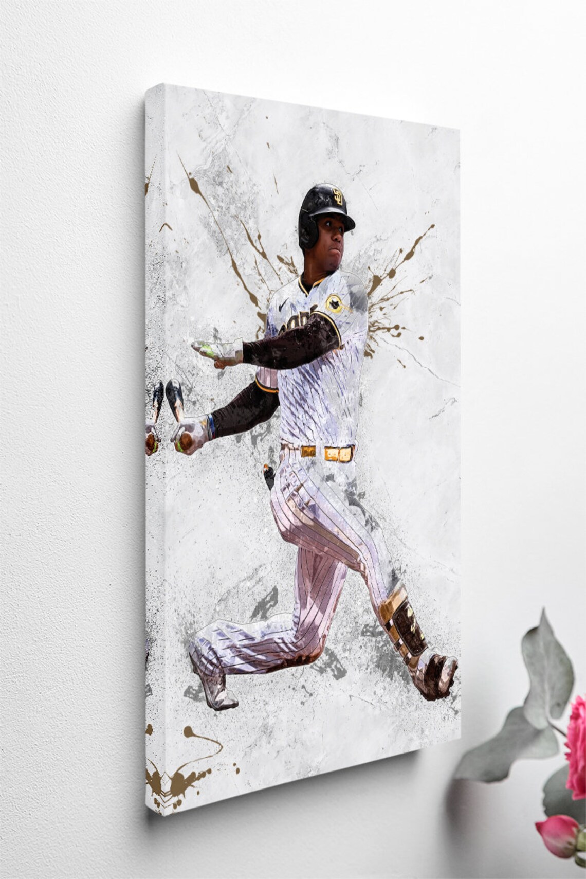 Manny Machado Poster, San Diego Padres Framed Canvas Print, Baseball ...