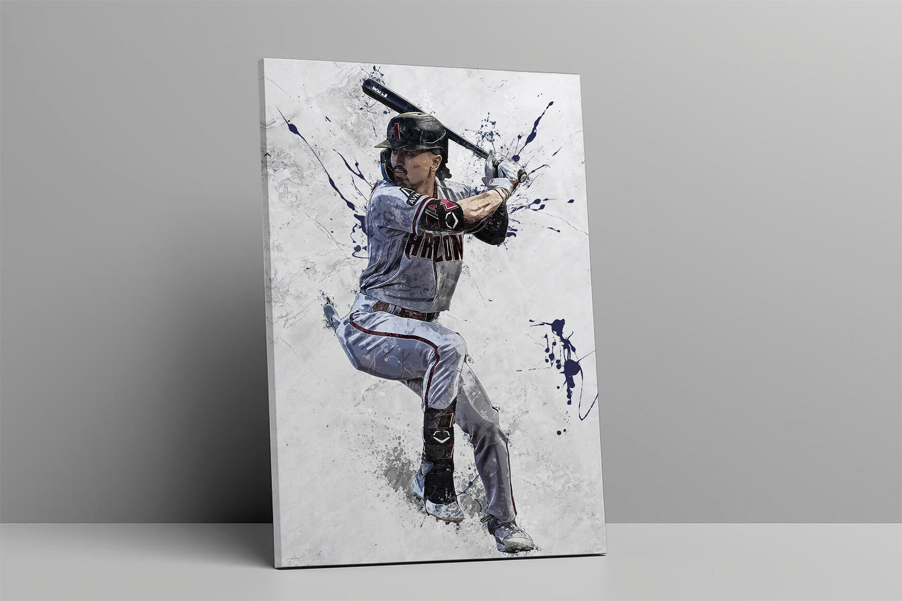Corbin Carroll Poster Arizona Diamondbacks Framed Canvas Print Baseball ...
