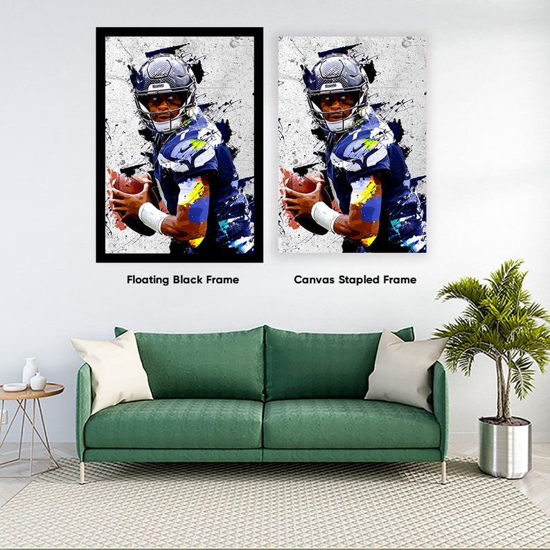 999 Geno Smith Poster Seattle Seahawks Framed Canvas Print Football ...