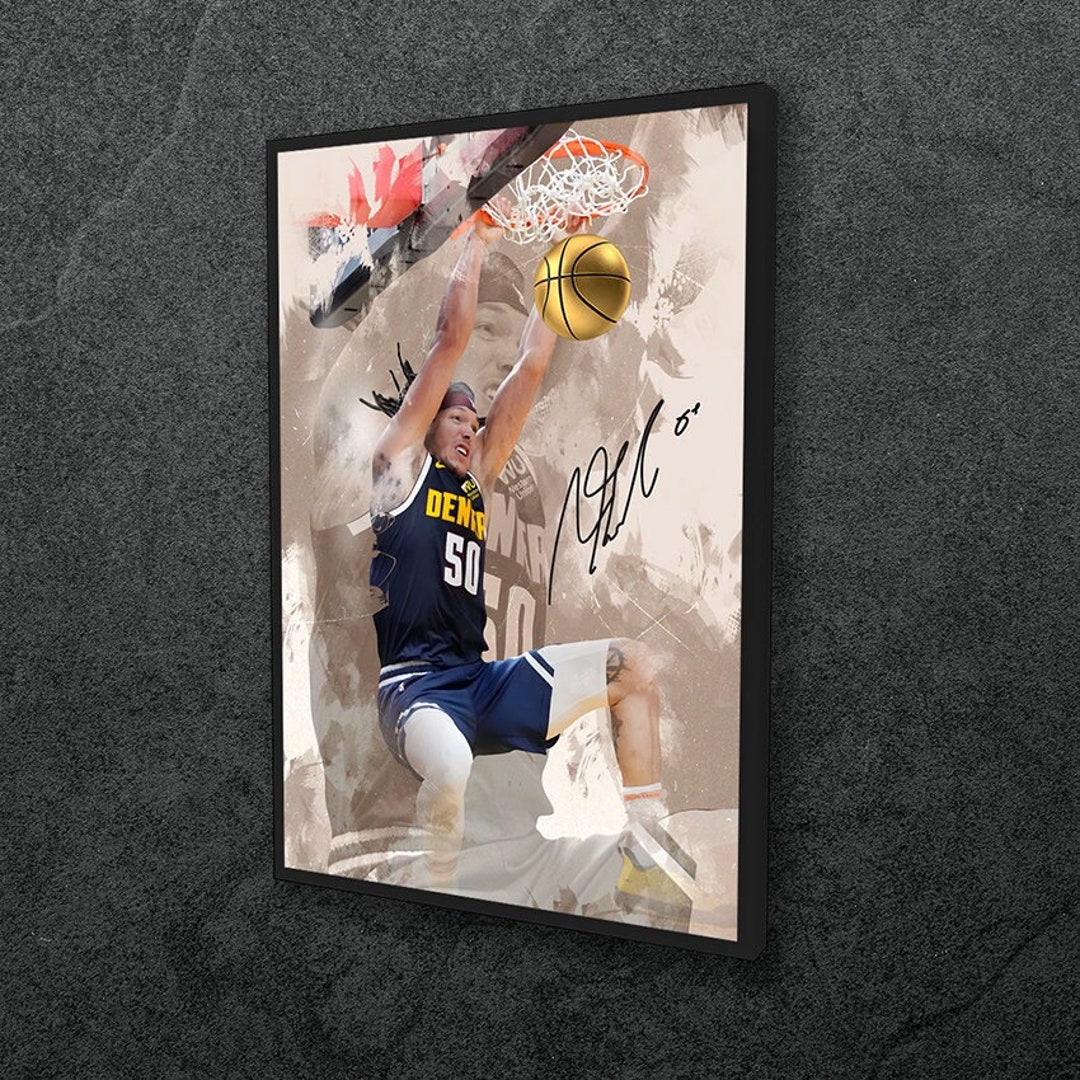 Aaron Gordon Poster Denver Nuggets Framed Canvas Print Basketball Wall ...