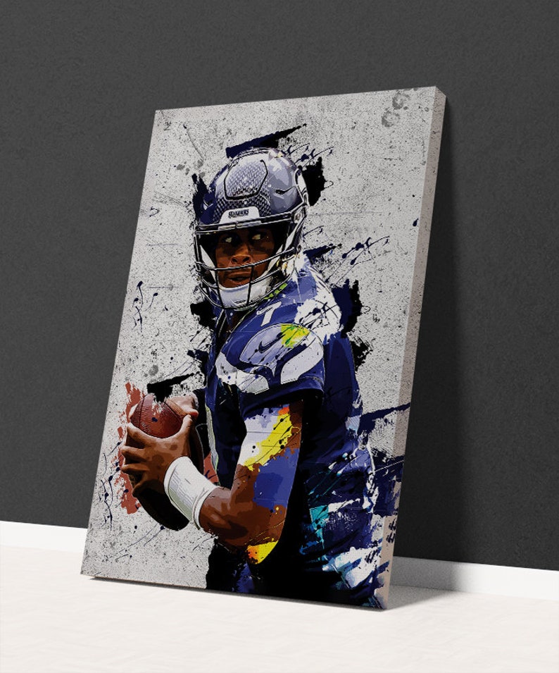 999 Geno Smith Poster Seattle Seahawks Framed Canvas Print Football ...