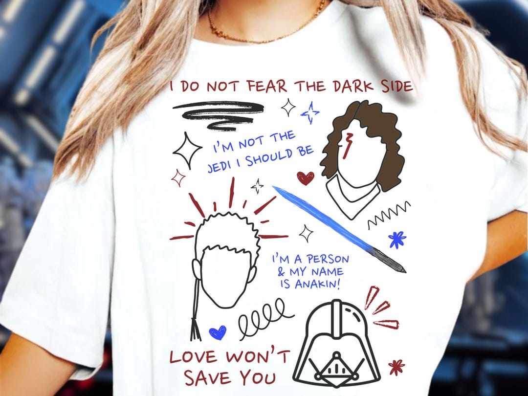 Anakin Skywalker Star Wars Comfort Colors Shirt: Trendy Sketch Tee - Etsy