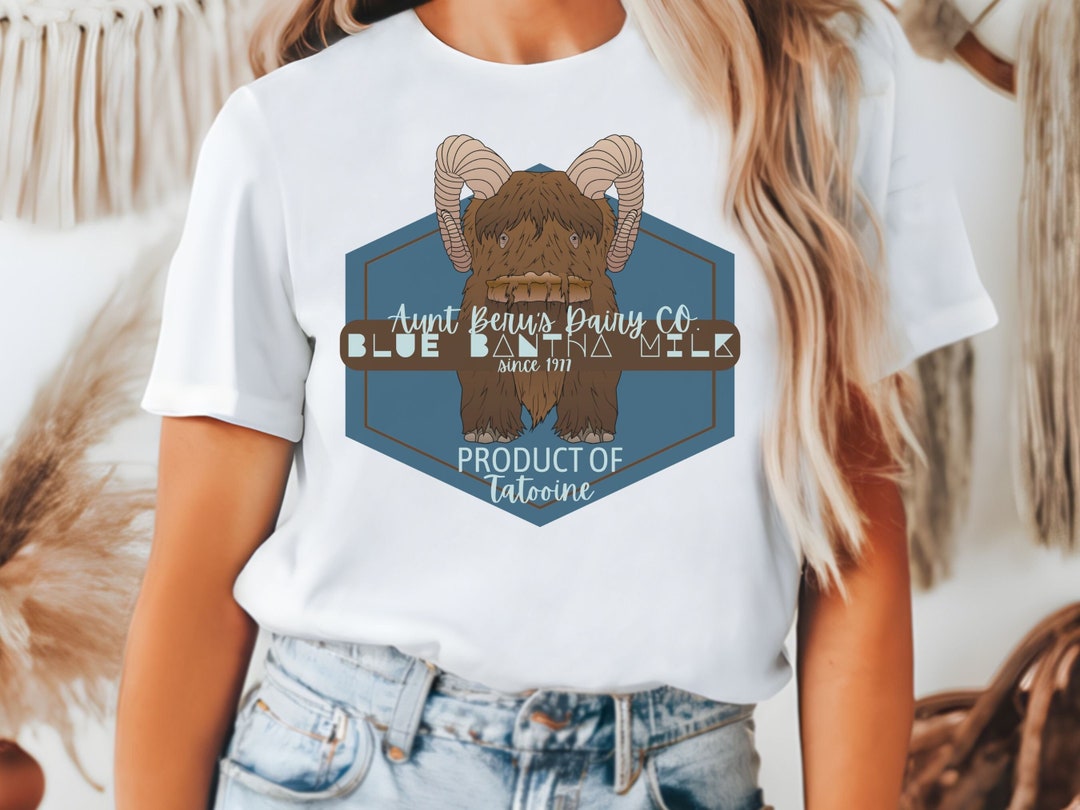 Blue Milk, Aunt Beru's, Bantha, Bella Canvas Short Sleeve T-shirt ...
