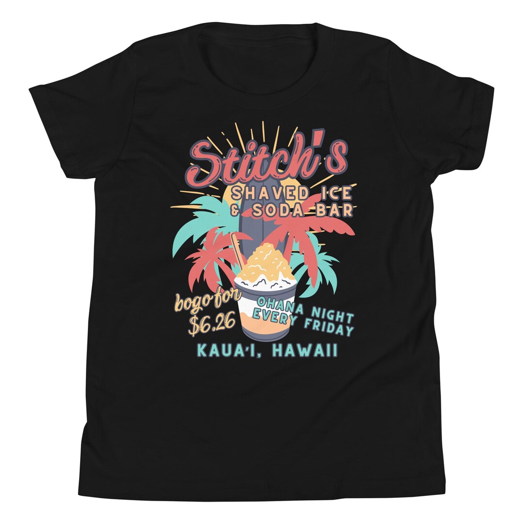 Disney Inspired Lilo and Stich, Stitch's Shaved Ice Youth Bella Canvas ...