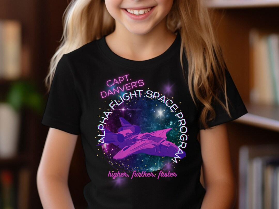 Captain Marvel Alpha Flight Bella Canvas Youth T-shirt - Etsy