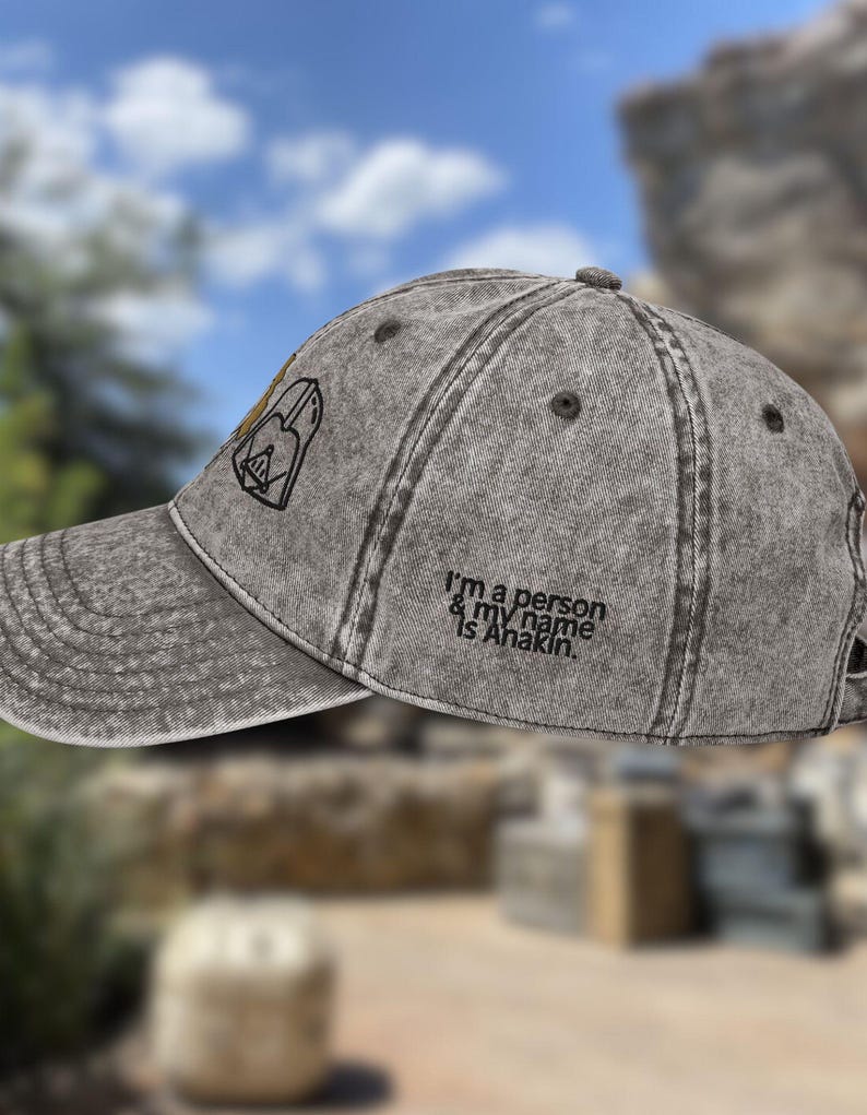 Anakin Skywalker Hat: Star Wars Embroidered Twill Dad Cap - Etsy