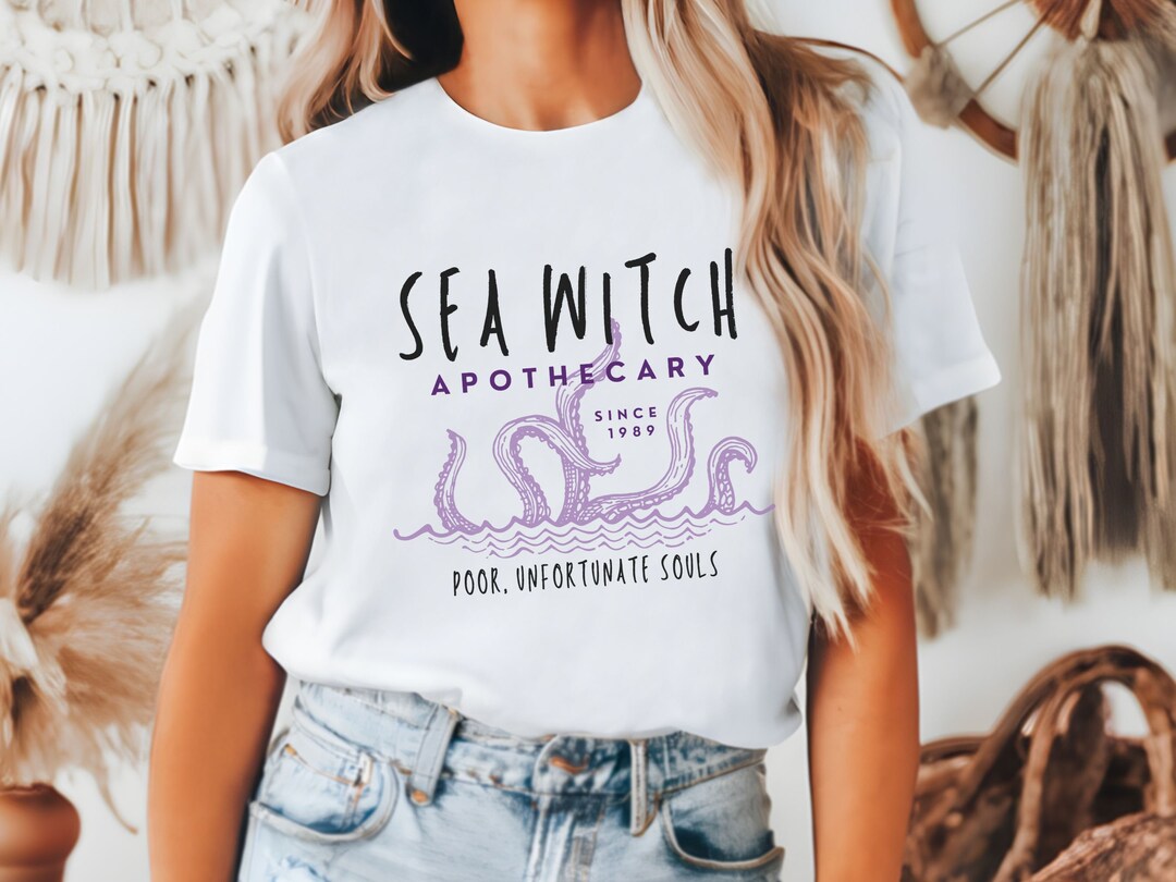 Subtle Ursula Shirt, "sea Witch Apothecary", Disney Villain Shirt - Etsy