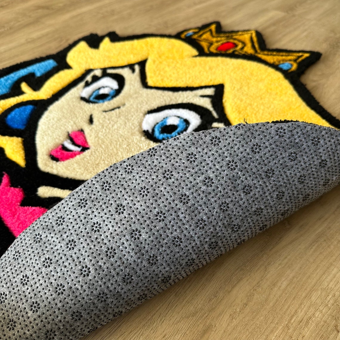 Princess Peach Tufted Rug - Etsy
