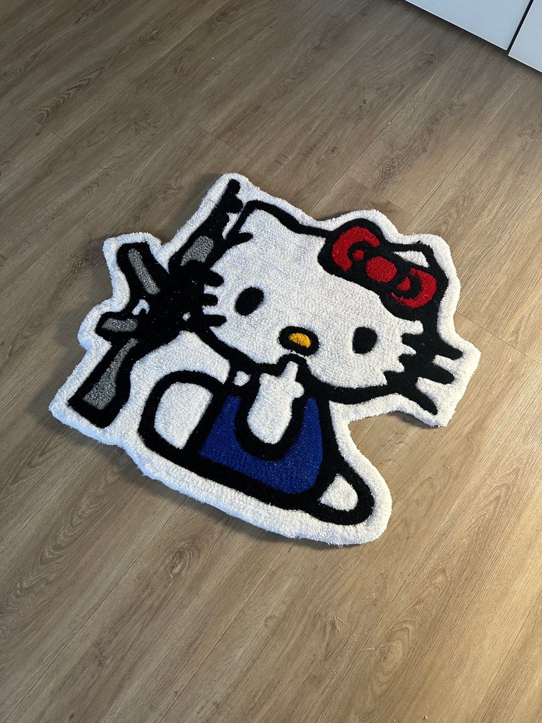 AK HELLO KITTY Handmade Tufted Rug - Etsy