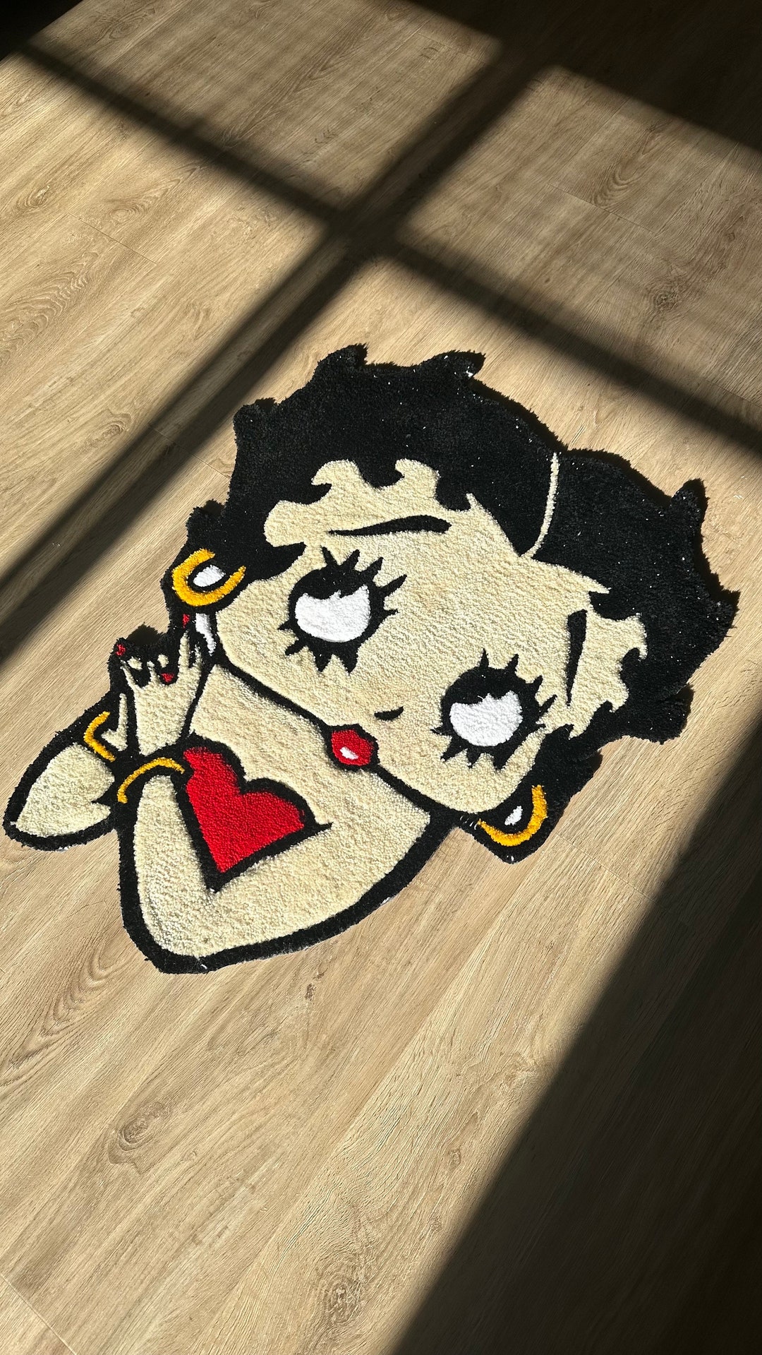 BETTY BOOP Handmade Tufted Rug - Etsy