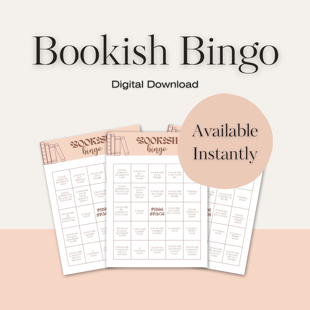 Book Bingo for Every Type of Reader, 5 Different Digital Bookish Bingo ...