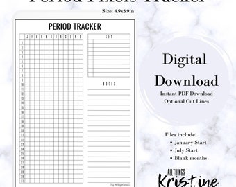 A Year in Pixels Trackers | Planner Printable | PDF Instant Download ...