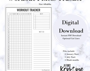 A Year in Pixels Trackers | Planner Printable | PDF Instant Download ...