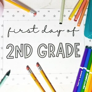 First & Last Day of School Printable Sign Bundle | School Photo Prop ...