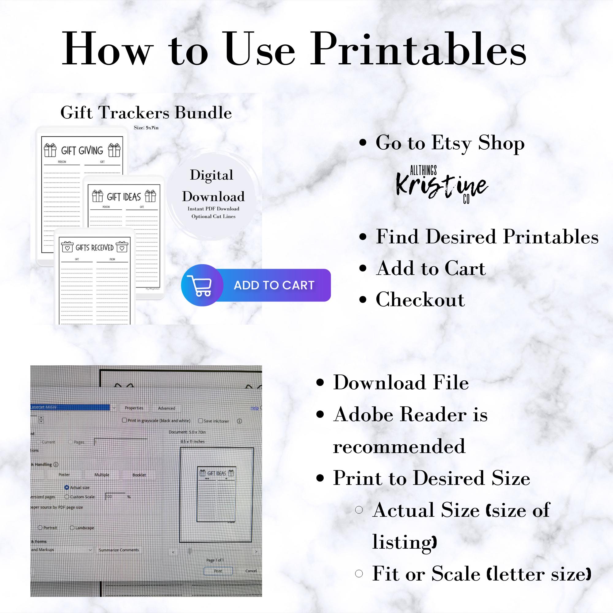 Bucket List | Planner Printable | PDF Instant Download | 4.9x6.9 In - Etsy