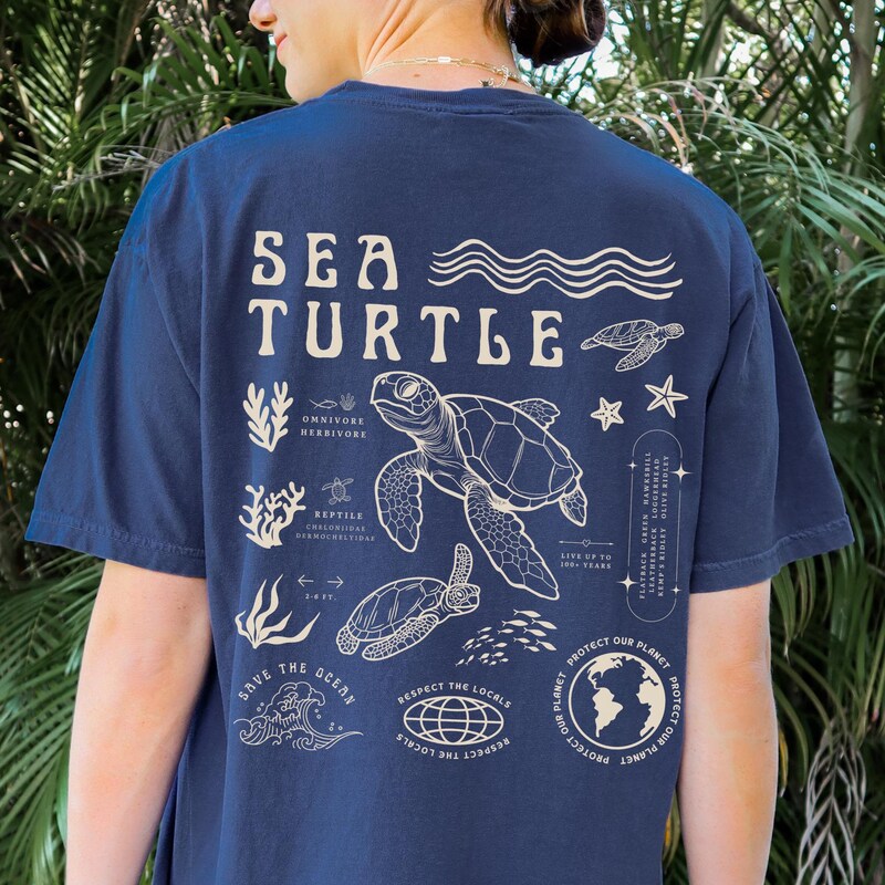 Sea Turtle Tshirt - Etsy