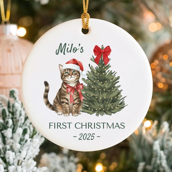 Tabby Cat Christmas Decor - Etsy