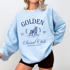 Golden Retriever Social Club Sweatshirt, Custom Dog Mom Crewneck ...