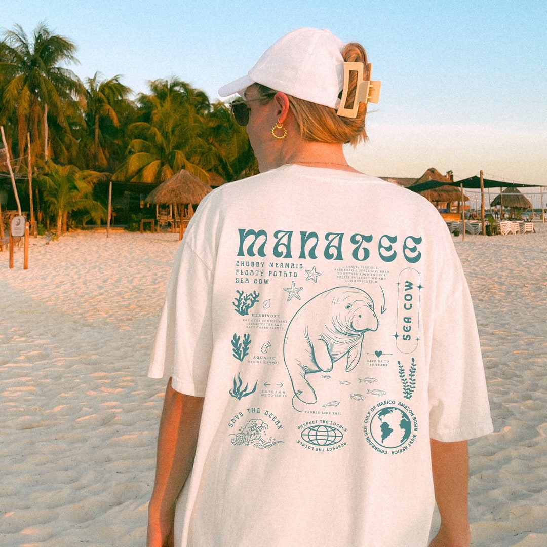Manatee Shirt Manatee Tee Respect the Locals Shirt Coconut Girl Shirt ...