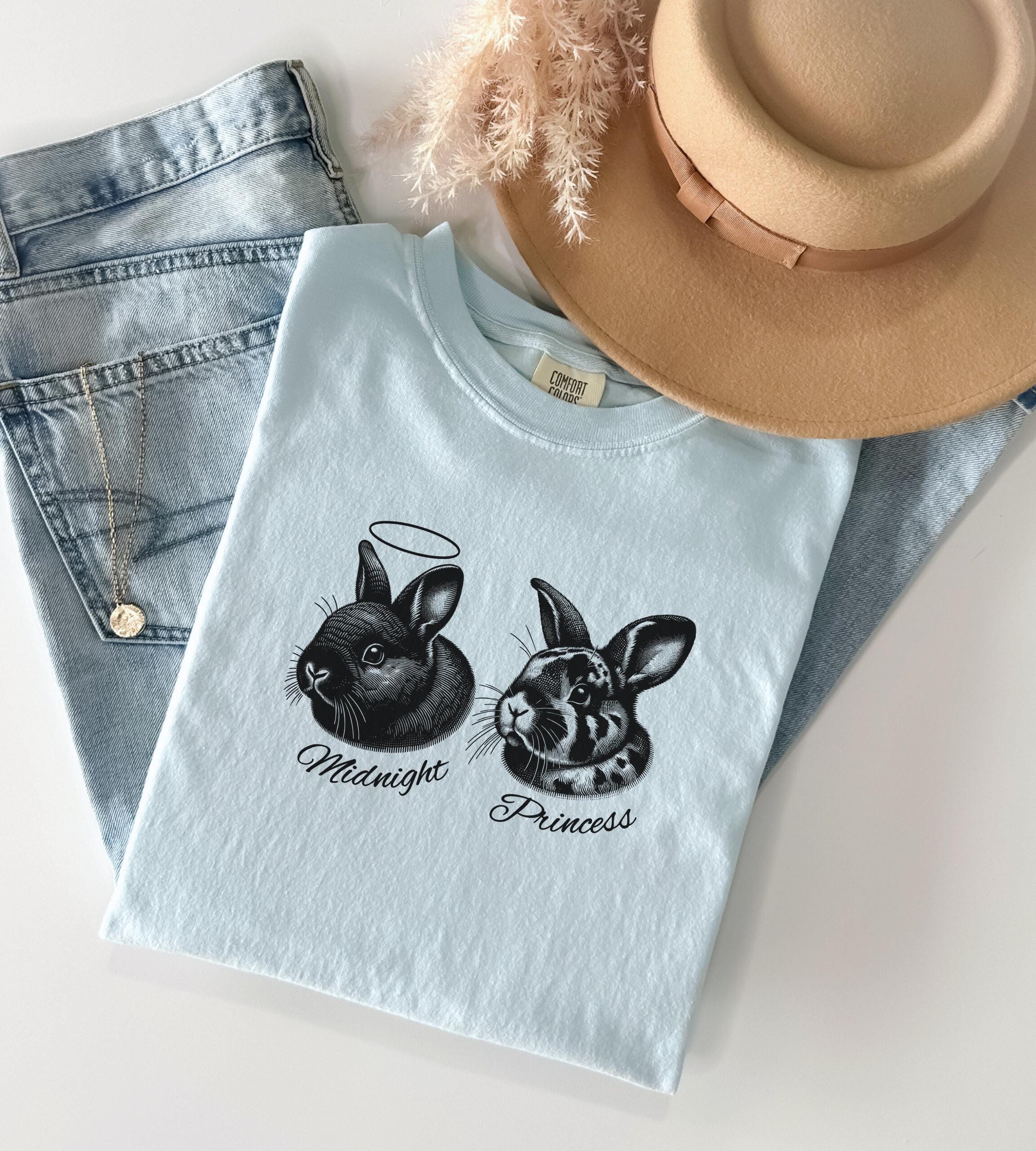 Personalized Bunny Shirt Custom Bunny T-shirt Rabbit Owner Gift Bunny ...