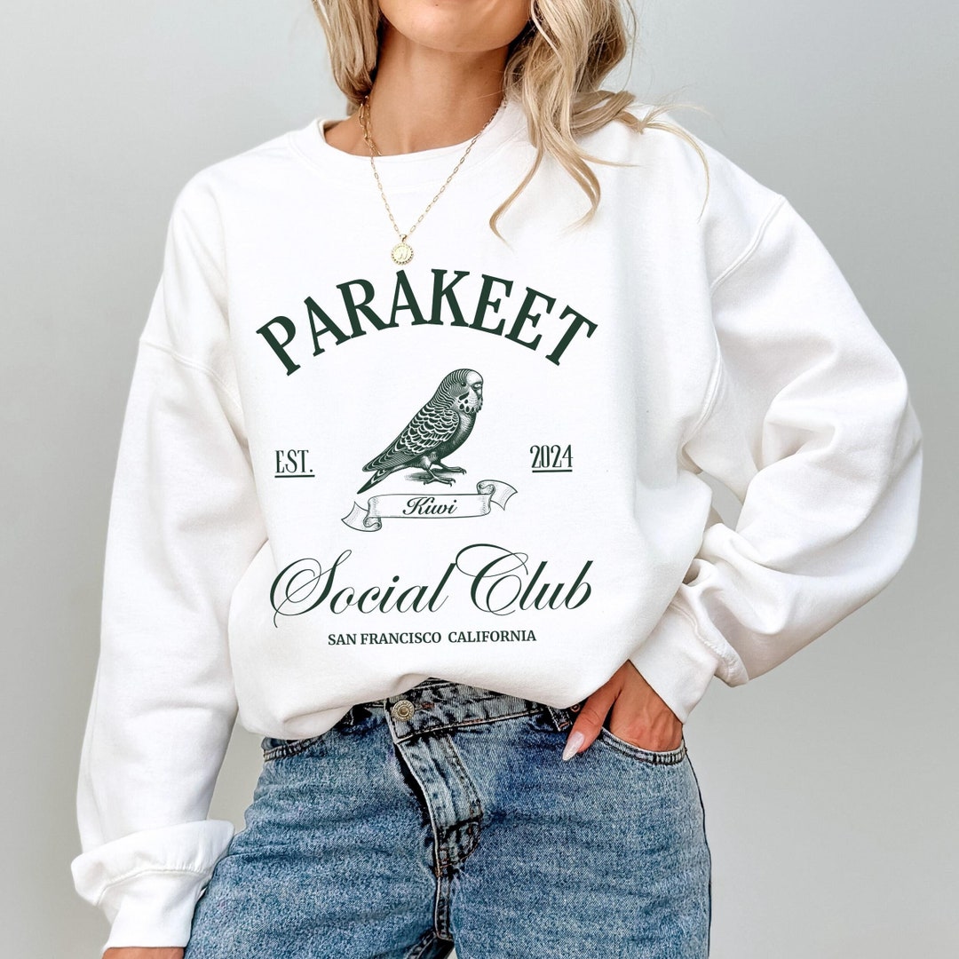 Parakeet Sweatshirt Custom Pet Bird Shirt Budgie Gift Parrot Owner ...