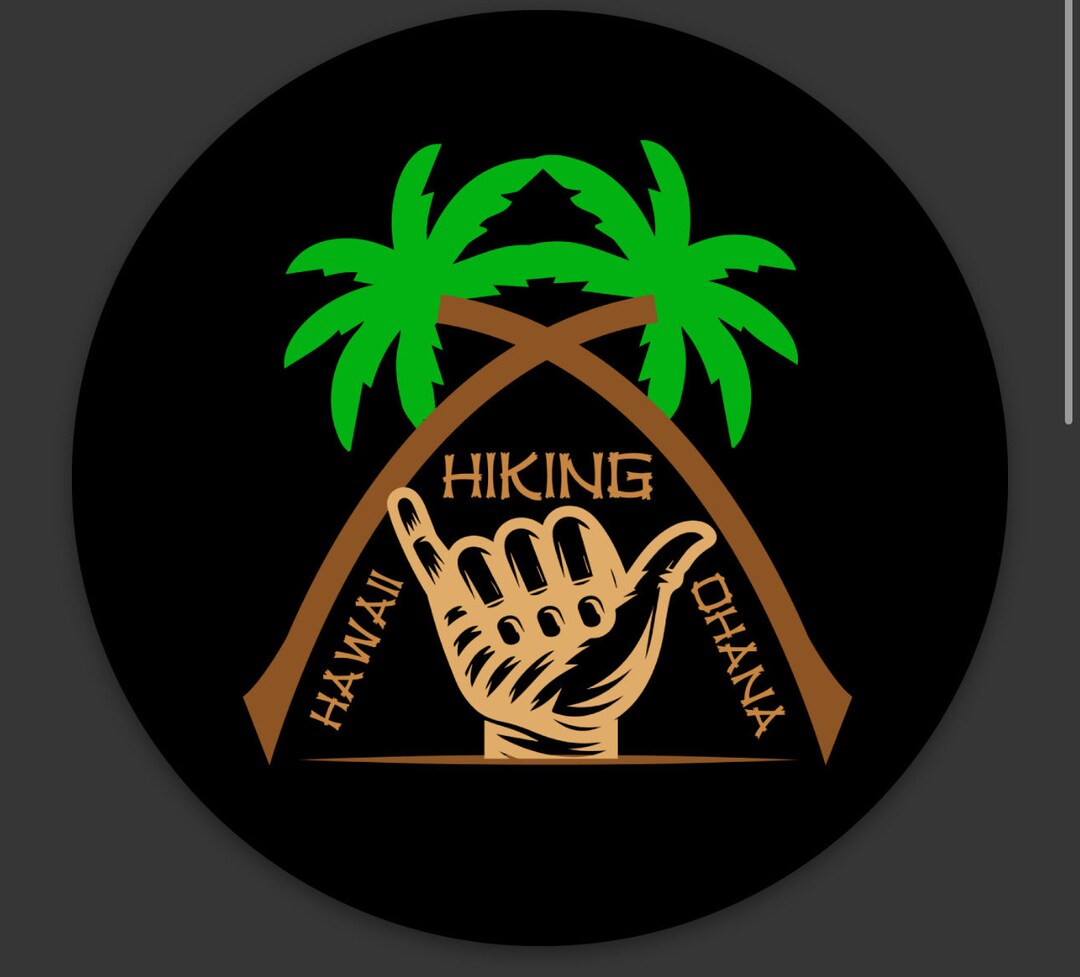 Colored Hawaii Hiking Ohana Logo - Etsy
