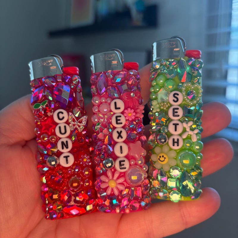 Custom Bedazzled Lighters - Etsy