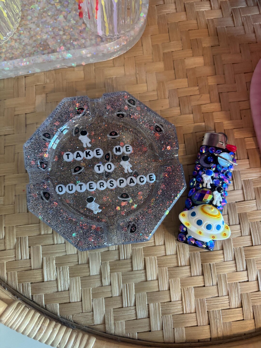 Custom Made "the Dillon" Outer Space Lighter and Ashtray Set| Alien ...