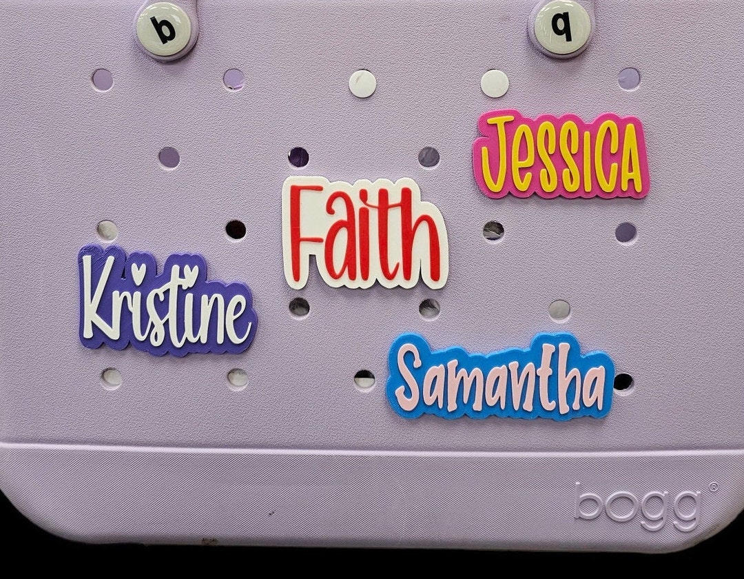 Personalized 3D Printed Name Charm – Customizable Colors - Etsy