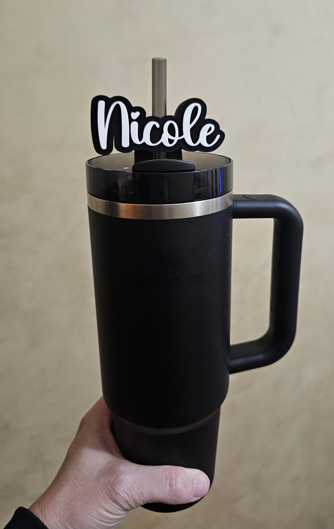 Personalized 3D Printed Straw Name Toppers for Stanley Cups - Etsy