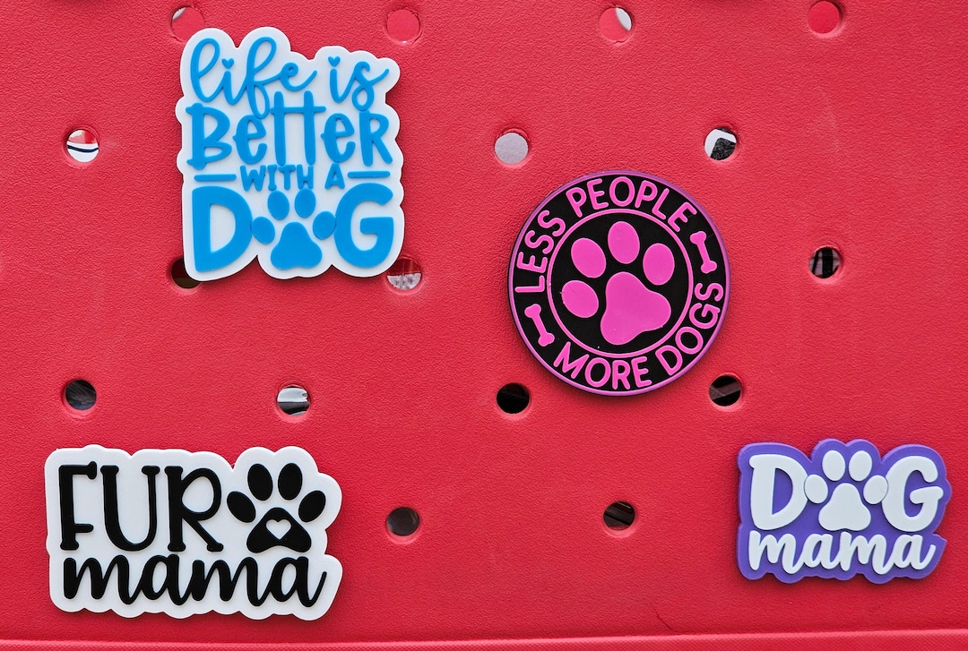Dog Mama Bogg Bag Charms. 3D Printed. Dog Bogg Charms. Dog Lover Boggs ...