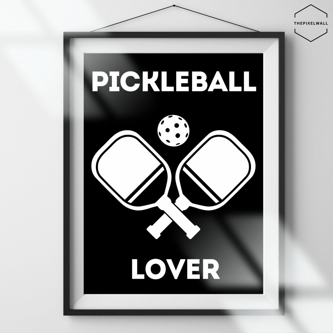 Pickleball Art Print, Paddle Decorations, Pickleball Gifts for Women ...