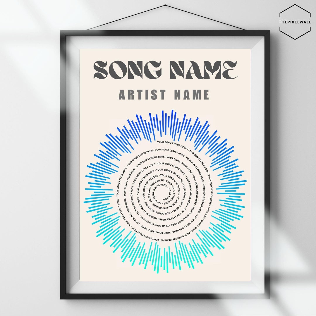 Custom Soundwave Art, Soundwave Art, Soundwave Print, Sound Wave Art ...