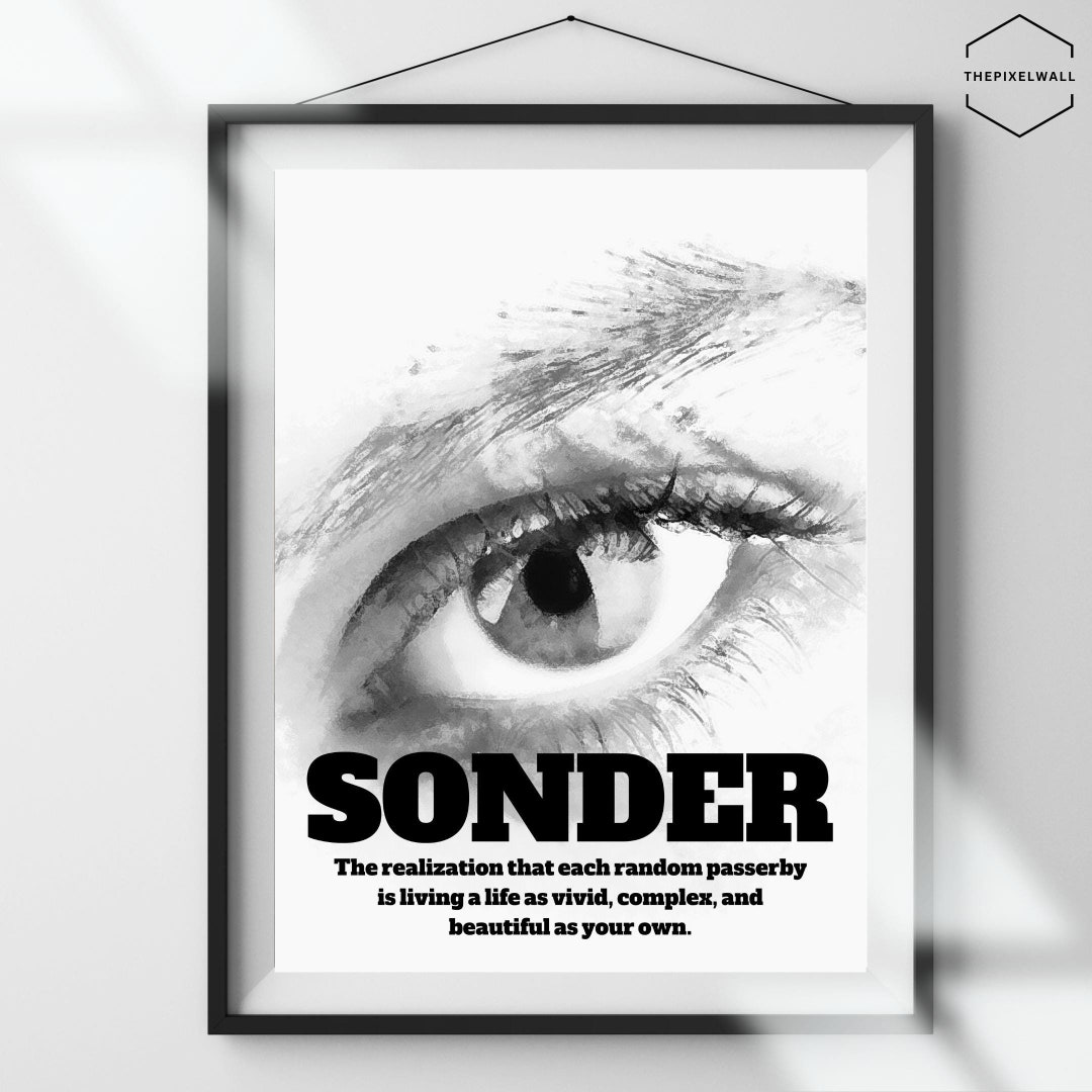 Sonder Definition Print, Wall Art Print, Home Decor Print, Quote Art ...