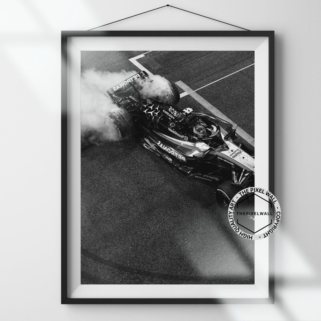 Formula One Car Race Poster: Energy and Speed (digital Download) - Etsy