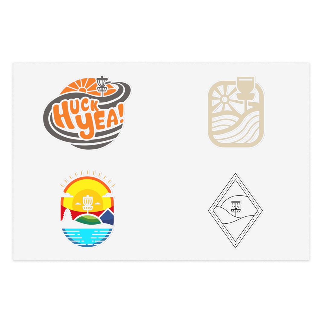 Disc Golf Sticker Sheets Disc Golf Bumper Sticker Disc Golf Gift ...